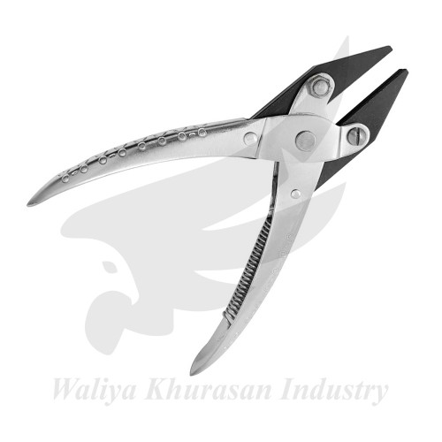 FLAT NOSE PARALLEL PLIERS SERRATED W/ V-SLOT - JEWELRY MAKING TOOLS ...